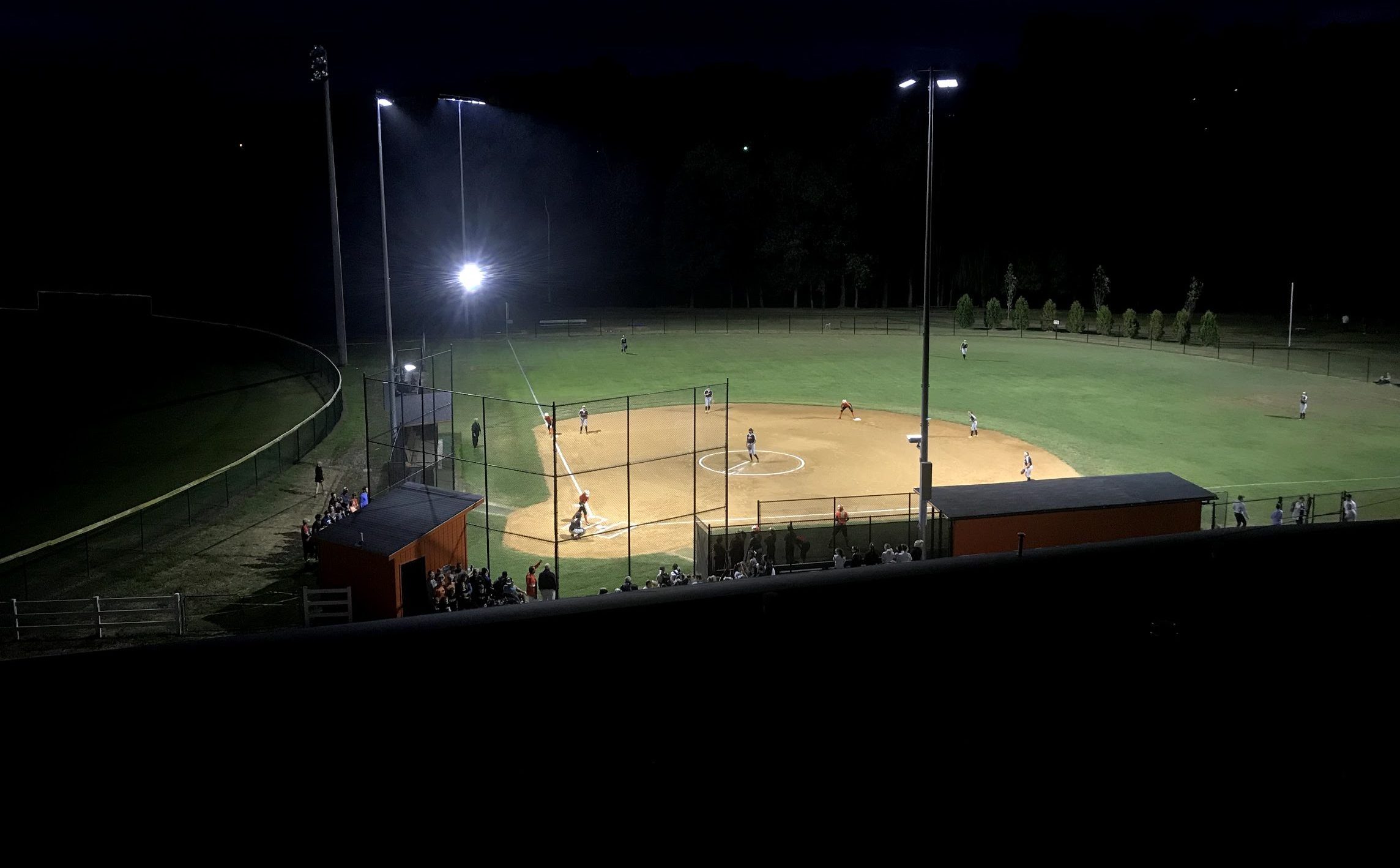 New Softball Lights Dedicated – Milligan Stampede